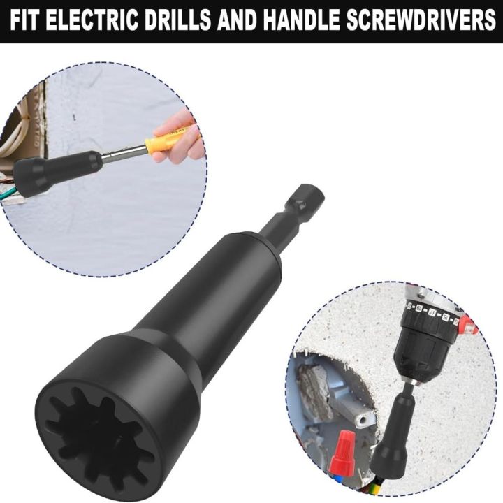Shank 1/4" Chuck Electrician Wire Twisting Tools Enhanced Wiring ...
