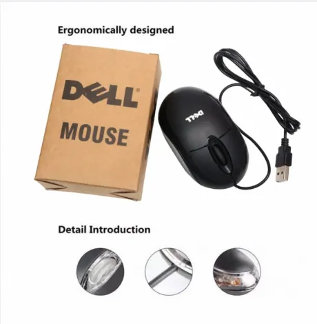 Dell Optical Mouse for Pc or Laptop Dell optical wired Mouse usb2.0 for ...