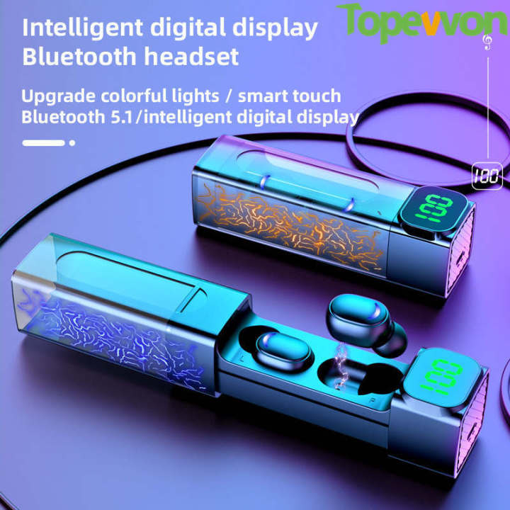 E50 Wireless Bluetooth 5.1 In Ear EarphoneTWS Intelligent Digital ...