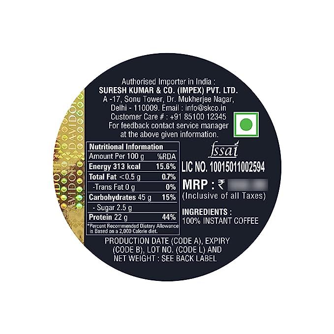 Davidoff-e Café Espresso 57 Intense Instant Coffee 100g (Imported ...