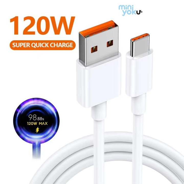 Original Usb Type C Cable 120w for Xiaomi 6A Mi 12 11 10 9 Fast Charger ...