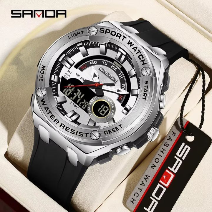 SANDA Brand's New Fashionable Sports Multifunctional Waterproof Digital ...