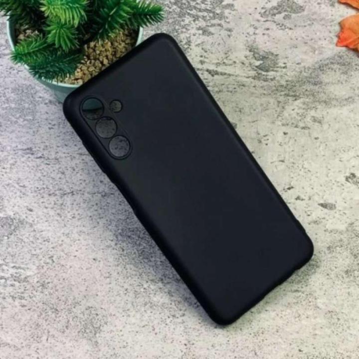 Samsung Galaxy A04s Case Rock Slim Soft Silicon Matte Phone Cover - Black | Daraz.pk