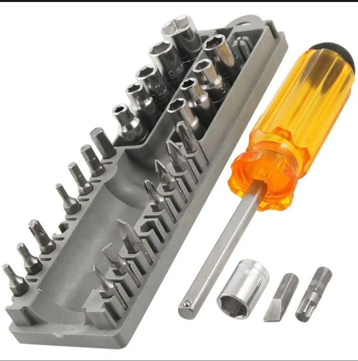 28 Piece's Screwdriver Bit Set, Screwdriver Tools Kit With Storage Case ...