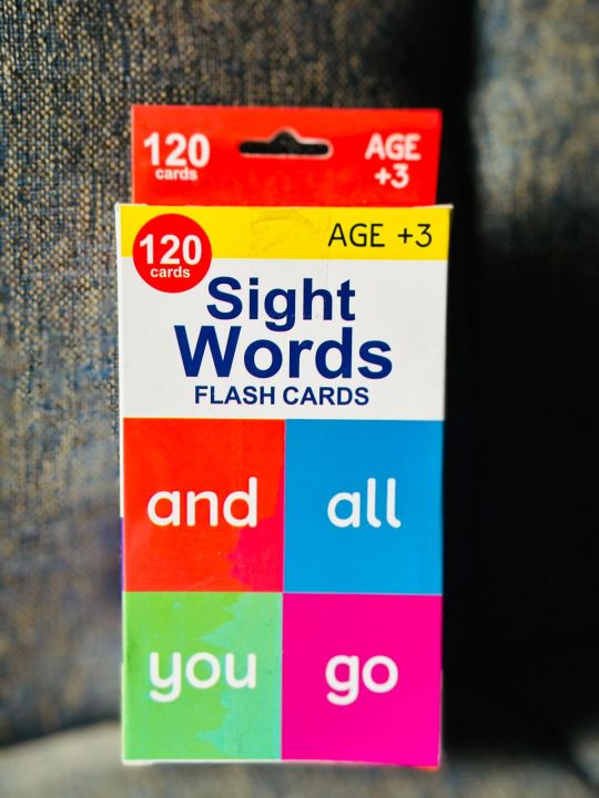 double-sided Sight Words Flash Cards learning educational card | Daraz.pk