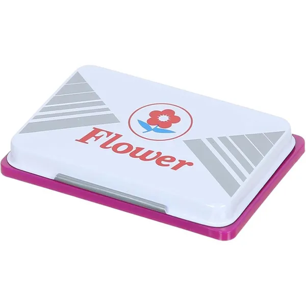 Flowers No.1 Violet Ink Stamp Pad – Refillable Endorsing Pad for Office ...