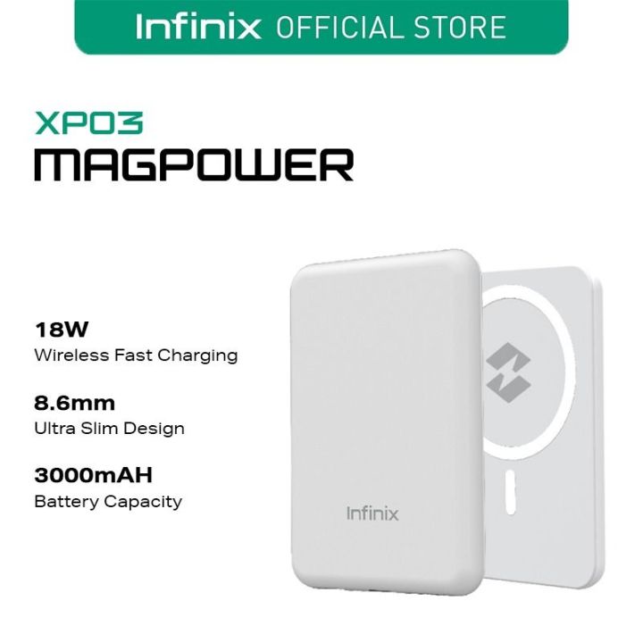 Infinix Original MagPower (Power Bank) 3000MAH - 18W Magnetic Wireless ...