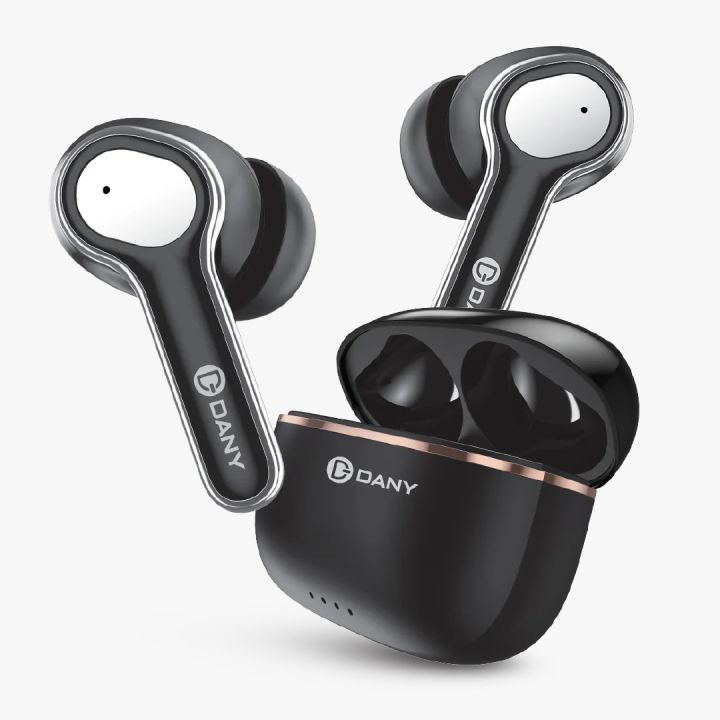 Dany Alpha Airdots 500 Quad MIC ANC Earbuds, Gaming Mode, IPX5 Water ...