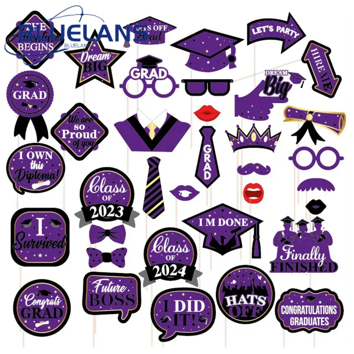 Traditional Graduation Symbols 2024 Graduation Party Decoration Set ...