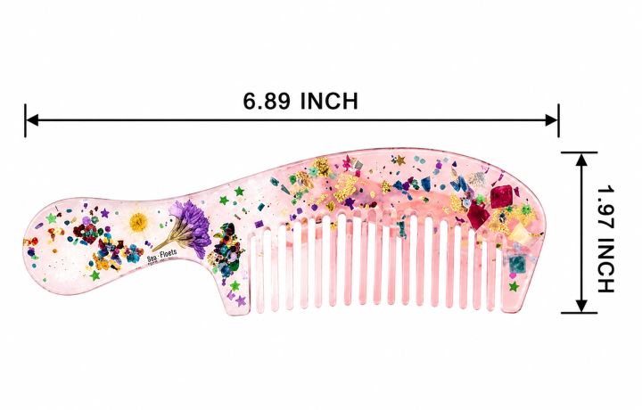 Custom Resin Hair Comb – Choose Your Own Color & Design | Handmade ...