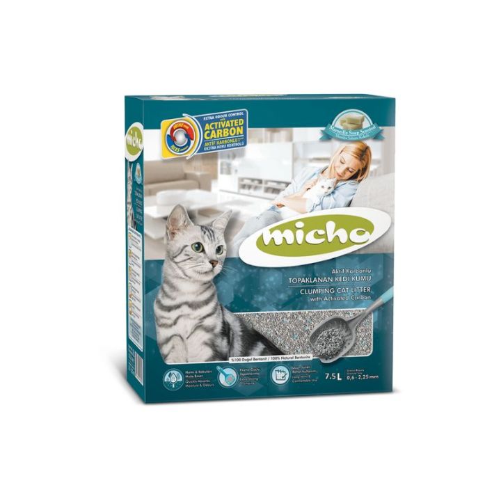 Micho Adult Cat Litter Carbon 5.1 Kg Bag | Daraz.pk