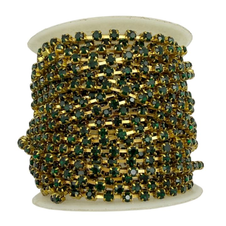 Elegant Stones & Gold Metal Strip Lace - Versatile Decoration | Daraz.pk