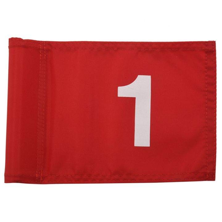 Numbered Golf Flag with Tube Inserted, All 8Inch L x 6Inch, Putting ...