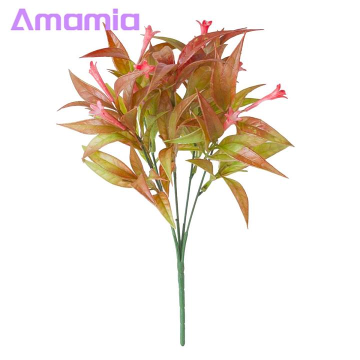 Amamia Plant 4 Branches Artificial Tpet Flower Bouquet Greenery | Daraz.pk