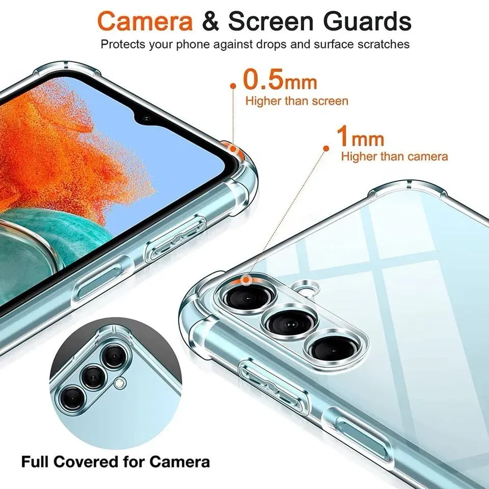 Samsung A54 5G SOFT SILICON TPU TRANSPRANT BACK COVER | Daraz.pk