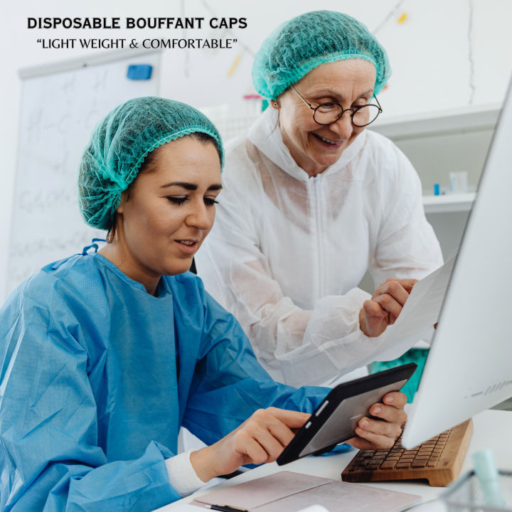 Disposable Caps 18"/20"/22" | Bouffant Caps | Hair Nets | Nurse Caps ...