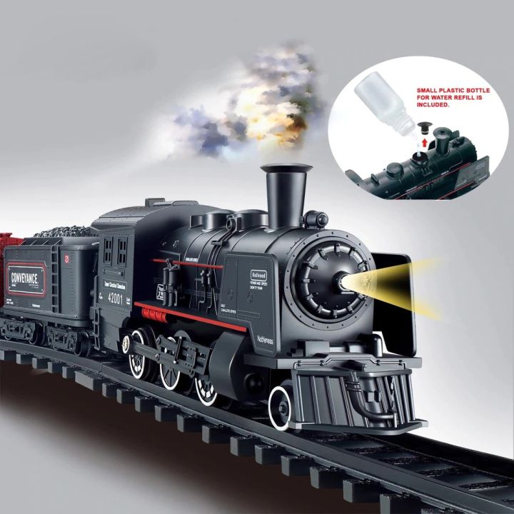 : Electric Operated Railway Classic Freight Locomotive Train Toy | Daraz.pk