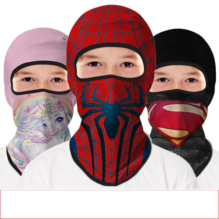 Cartoon Balaclava Cap Kids Full Face Cover Ski Mask Outdoor Windproof ...