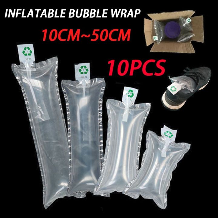 10pcs Portable Inflatable Bubble Wrap Buffer Column Air Packaging ...