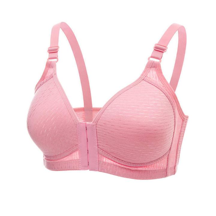 Plus Size Bras Front Closure Wireless Seamless Underwear Sexy Bralette ...
