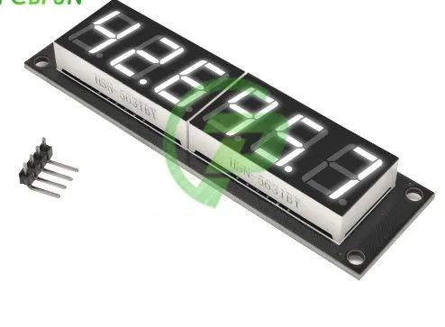 0.56 Inch TM1637 6 Digit 7 Segment 5V Digital Tube Module White/Red ...