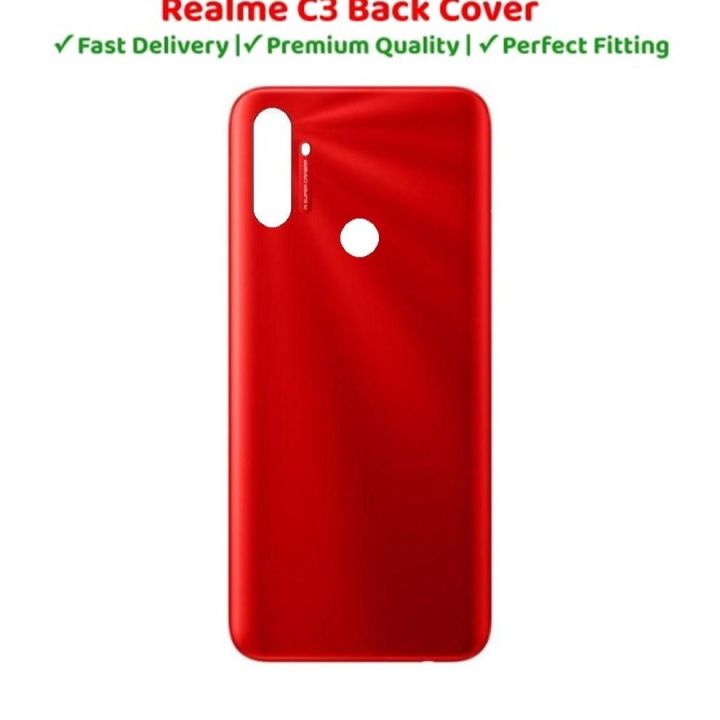 Realme C3 Back Battery Cover Rear Door Housing Case For Realme C3 Back ...