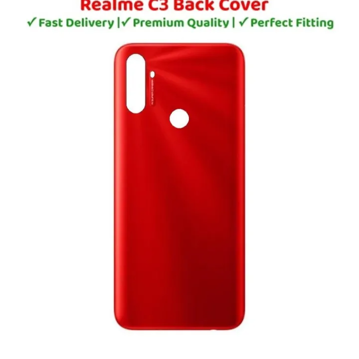 Realme C3 Back Battery Cover Rear Door Housing Case For Realme C3 Back ...