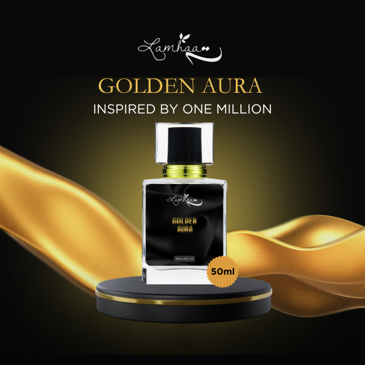 Lamhaat Golden Aura Signature Men’s Perfume 50ml – Long Lasting ...