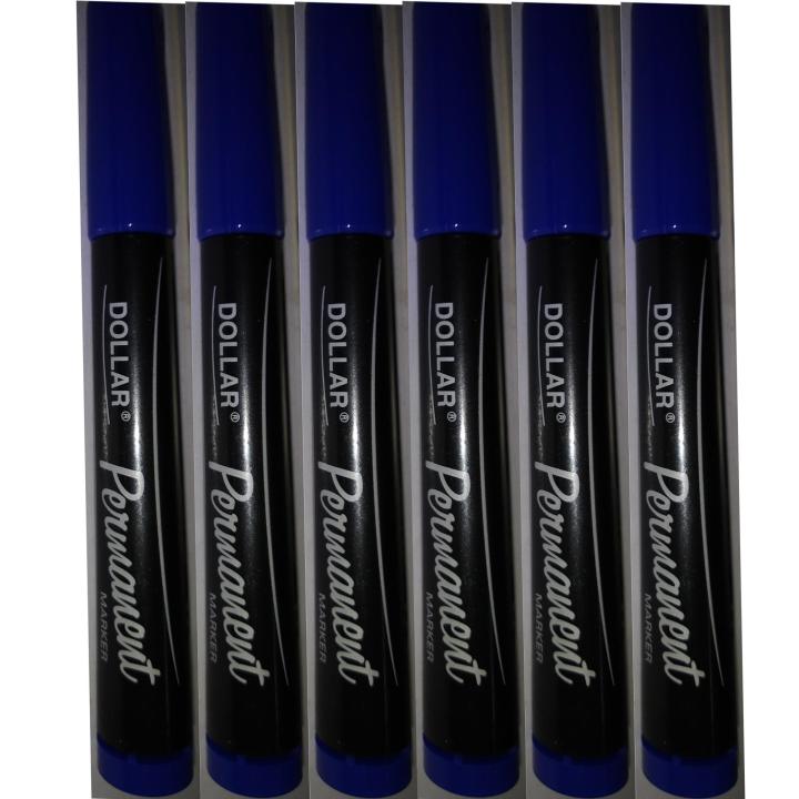 Dollar Permanent Marker / Chart Marker Pen (6 Pcs) | Daraz.pk