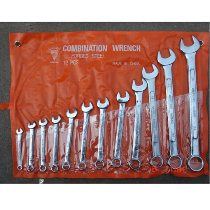 Complete Set of 12 Key Ratchet Spanners Combination Wrenches Of Auto ...
