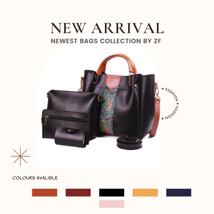 ZF Brand 3 Piece set Women's Cross Body & Shoulder Bag Mid Style Multi ...