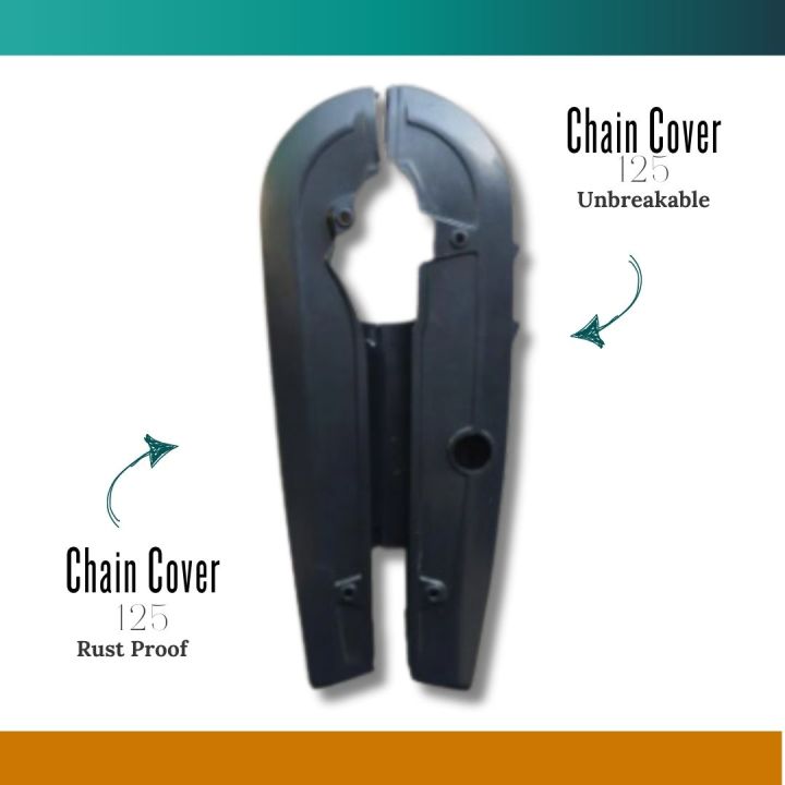 plastic chain cover set for cg 125 bike motorcycle black colour | Daraz.pk