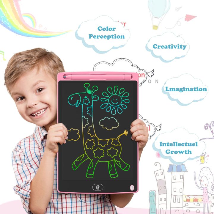 Colorful LCD 8.5 Inch Pad Tablet Drawing Doodle Learning Educational ...