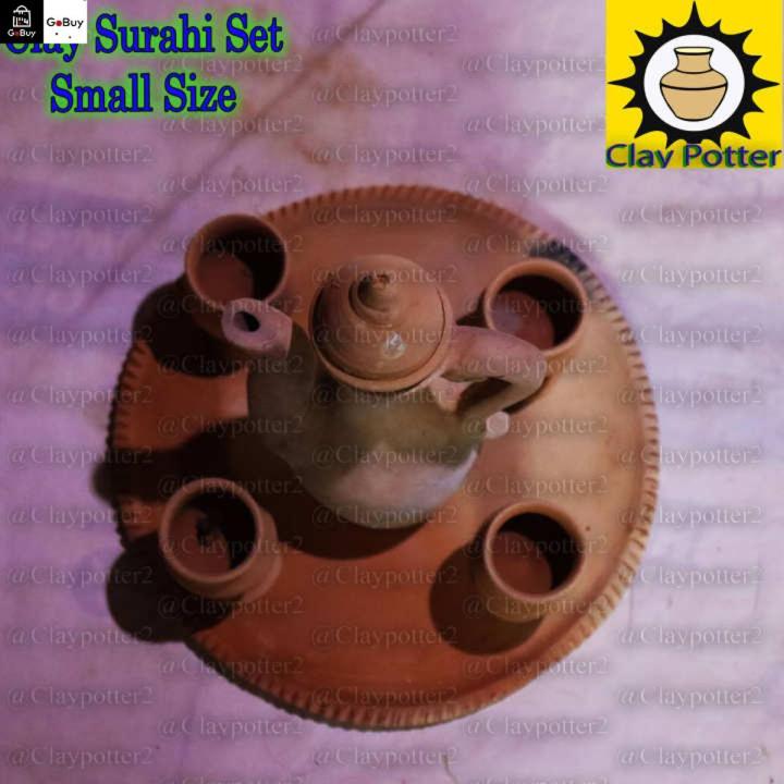 Clay Arabic Dallah Decoration | Surahi Set | Mitti ki surahi | Daraz.pk