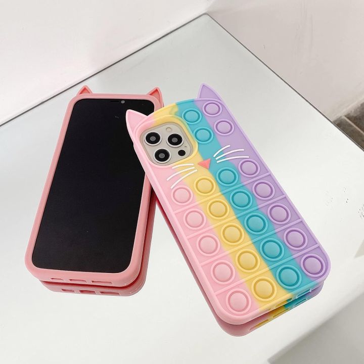 Push Pop It Phone Case for iPhone 12 Pro Max,Push Pop Bubble Fidget ...