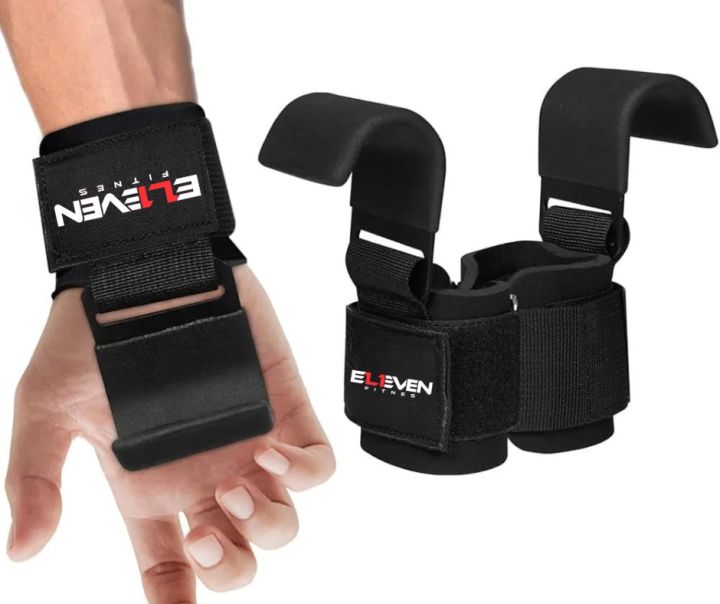 Weight Lifting Power Hook Dip rod Hook Bar Gym power hook straps pair ...