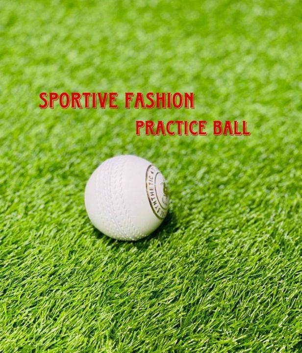 Cricket Practice Ball, Training Ball, for cricket (Synthetic) White ...
