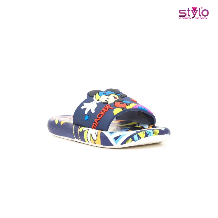 Stylo | Stylo Boys Black Casual Slipper KD5299 For Men/Boys | Daraz.pk