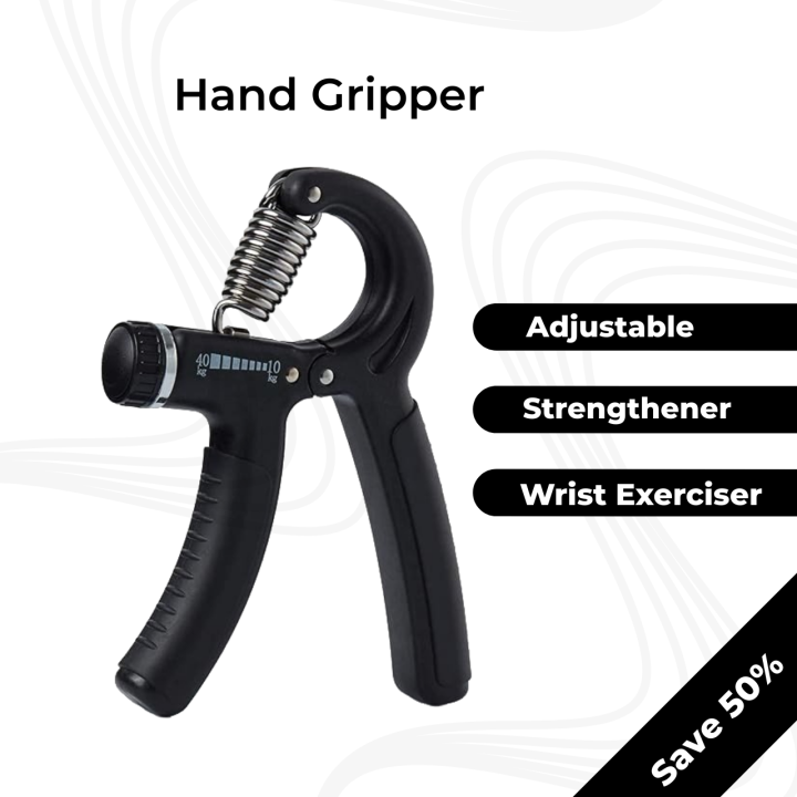 Adjustable Hand Gripper for Men - Forearm Power Exerciser Wirst ...