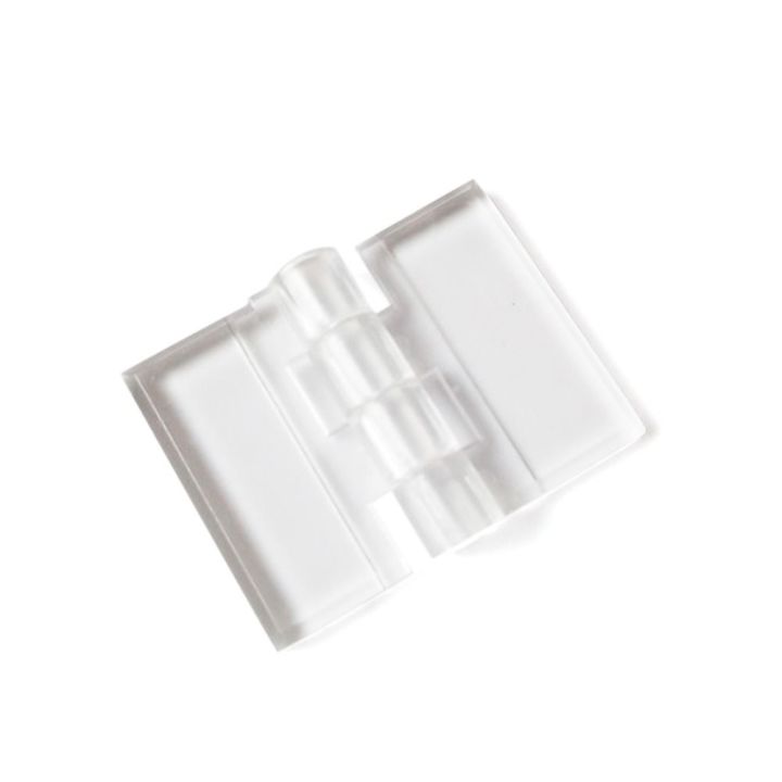 2Pcs New Transparent Plastic Folding Hinge Acrylic Clear Door Hinges ...