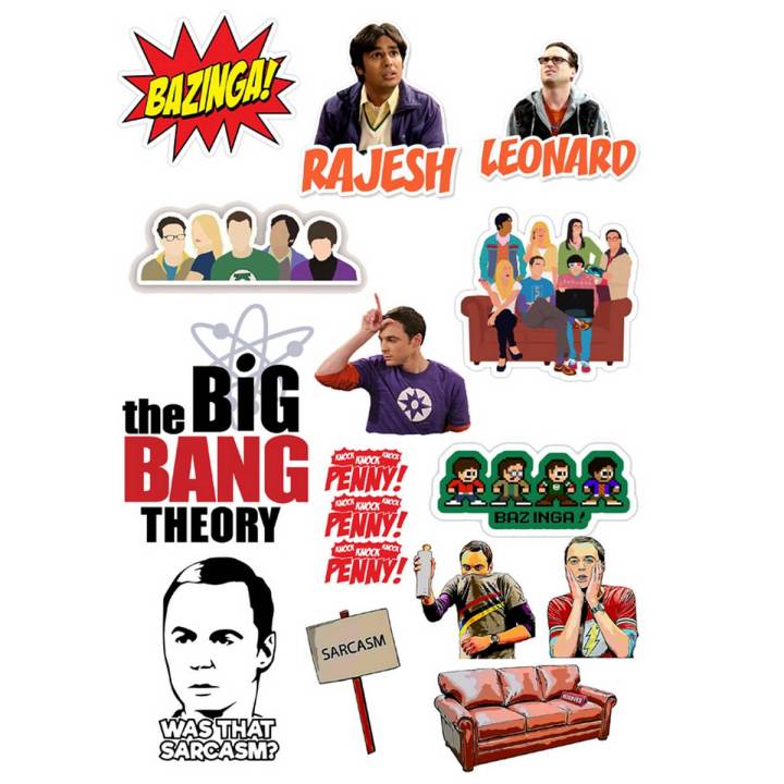 BIG BANG THEORY STICKERS PACK | Daraz.pk
