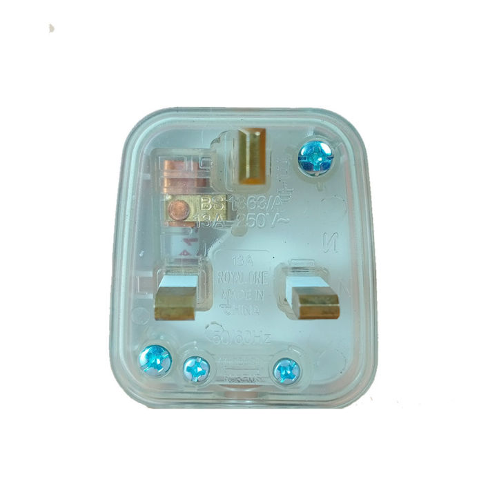 Clopal 13A Flat 3 Pin Male Power Cord Plug with Fuse Protection - Brand ...