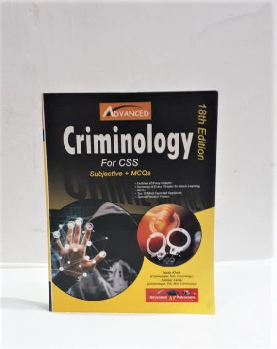 Advanced Criminology For CSS PMS NTS Subjective + MCQs | Daraz.pk Advanced Criminology For CSS PMS NTS Subjective + MCQs | Daraz.pk