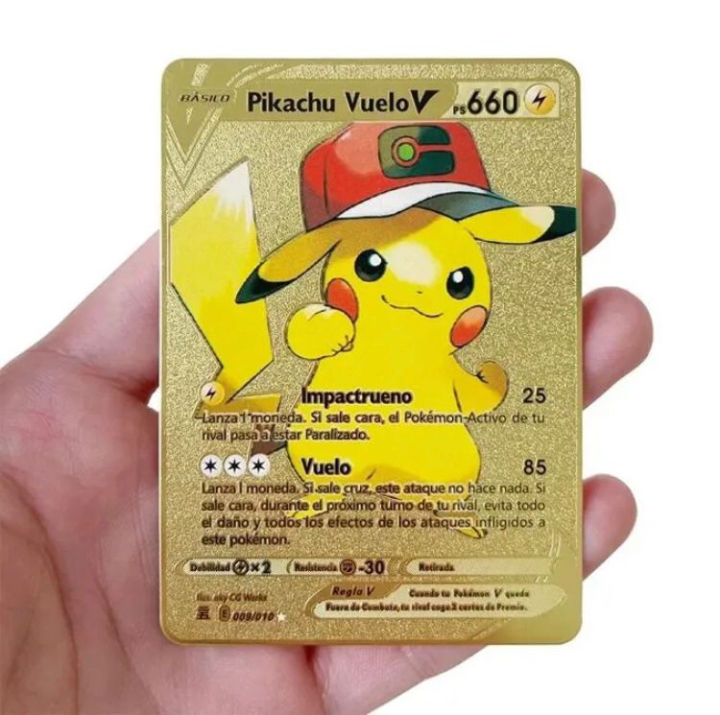 Cards | Playing Cards | 10pcs Pokemon Golden Foil Cards Pack |Anime ...