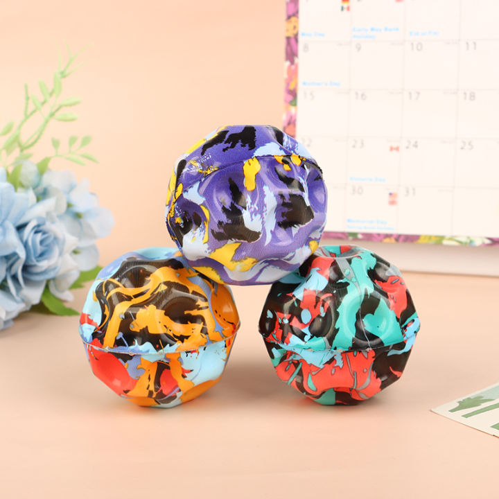 Hole Ball Soft Bouncy Ball Anti-fall Moon Shape Porous Bouncy Ball Kids ...