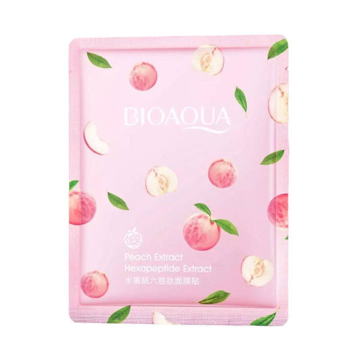 BIOAQUA Peach Extract Hexapeptide Facial Mask BQY67956 25g | Daraz.pk