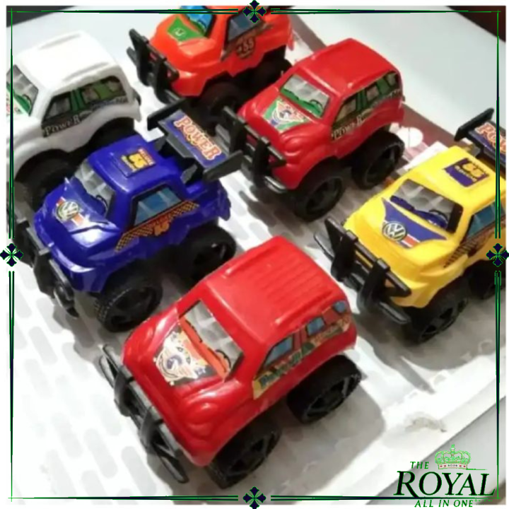 Pack OF 6 Mini Super Fast Wheel Jeeps - Push & Pull Toys - Mini Car ...