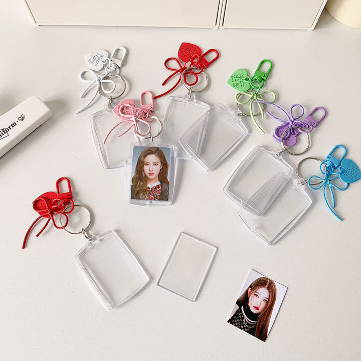 Star Fans Photocard Holder Acrylic Card Cover Mini Photocard Holder ...