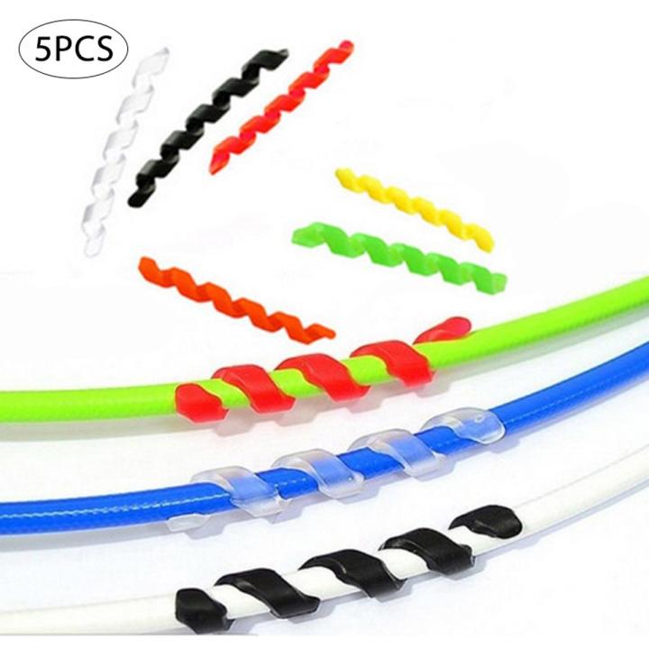 5PCS Bicycle Brake Cable Protectors Anti-friction Rubber Protector Bike ...