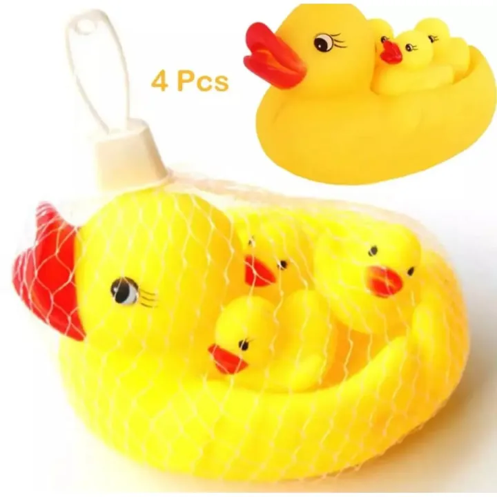Quack Pack Fun Pack of 4 Sound-Making Ducks Bath Toy for Kids | Daraz.pk